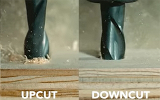 What is the difference between Upcut and Downcut router bits? - Weix